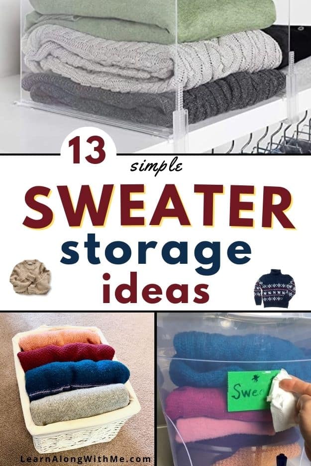 13 simple Sweater Storage Ideas (2025) - Learn Along with Me